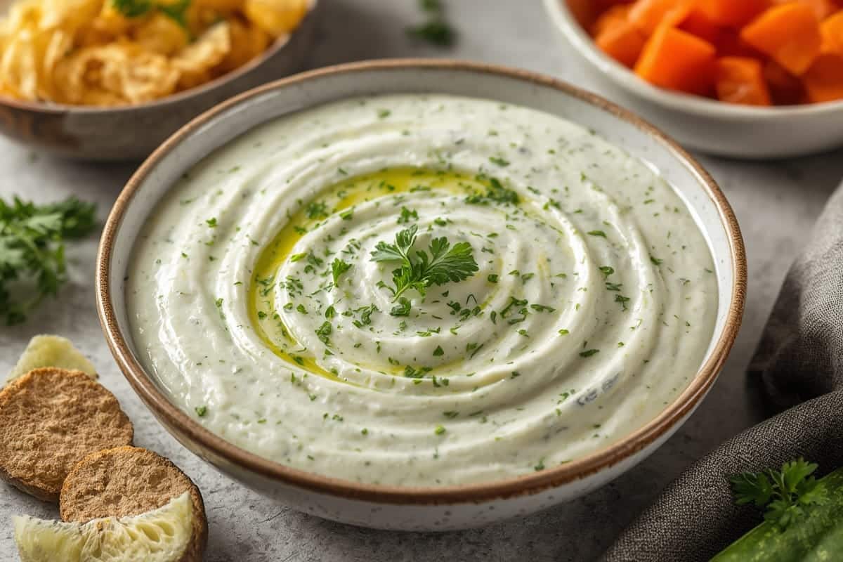 CUCUMBER DIP Recipe: 5-Minute Creamy Vegan Favorite